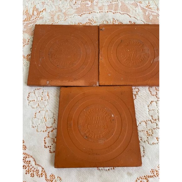 Vassels Immenrich | Accents | Antique 93s Set Of 3 German Clay Tiles ...